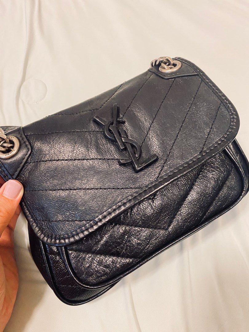 YSL - Saint Laurent Baby Niki Chain Satchel, Luxury, Bags & Wallets on Carousell