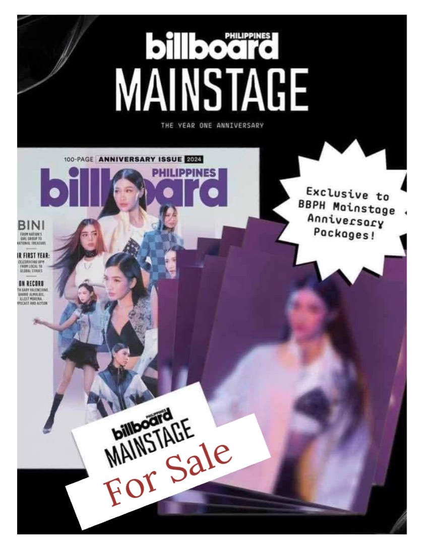 BINI Billboard Anniversary Magazine and Photoprints(8pcs), Hobbies ...