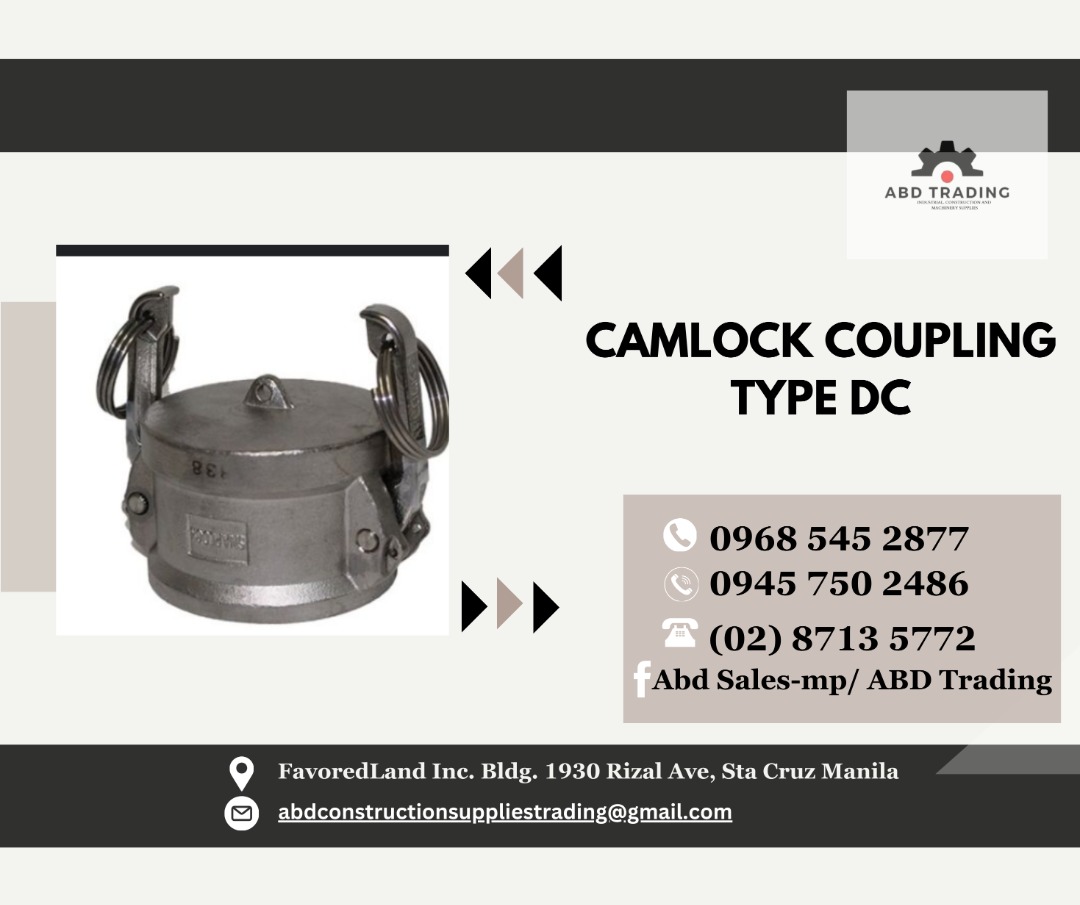 CAMLOCK COUPLING TYPE DC, Commercial & Industrial, Construction Tools ...