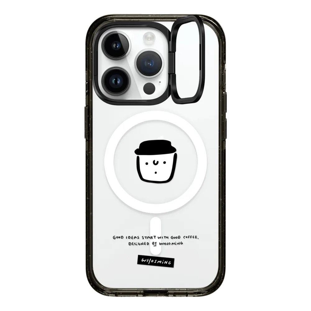 Casetify WHOSMiNG - GOOD COFFEE Impact Ring Case For iPhone 14 Pro Max ...