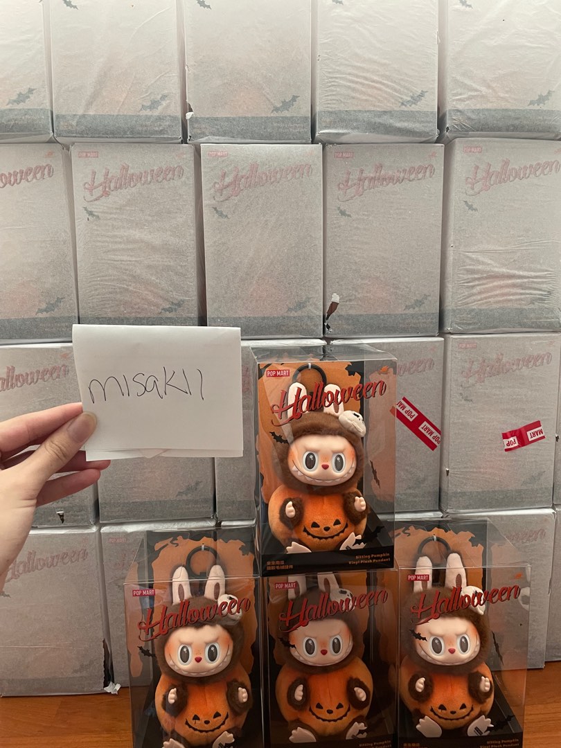 Instock CONFIRM LABUBU HALLOWEEN PARTY COSTUME PUMPKIN LABUBU SERIES ...