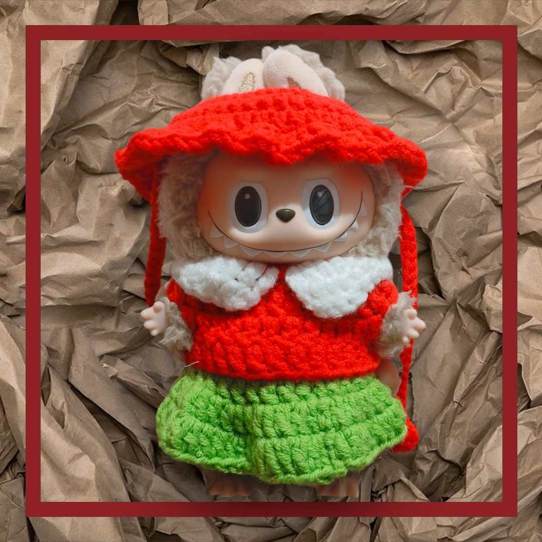 Crochet labubu outfit, Hobbies & Toys, Stationary & Craft, Handmade ...