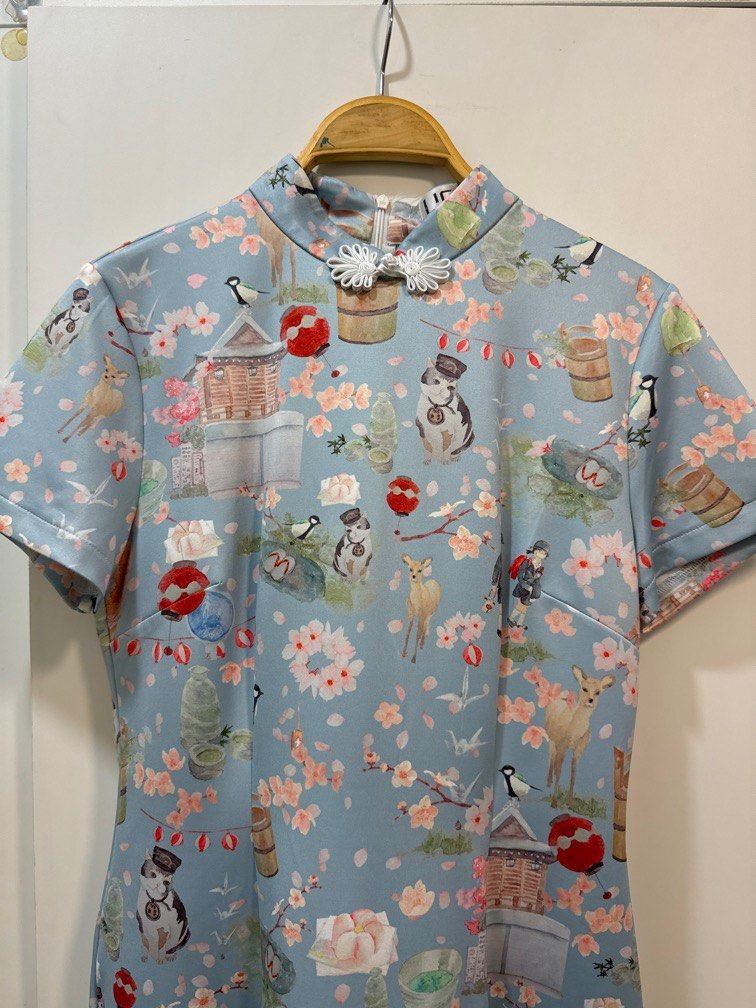 Cute cat qipao cheongsam, Women's Fashion, Dresses & Sets, Traditional ...