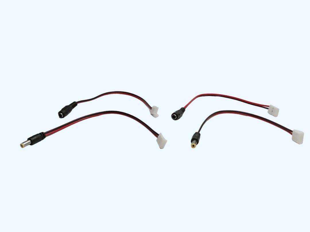DC PLUG 12V to LED STRIP CONNECTOR 2-PIN, BEST FOR SOLDERLESS LED LIGHT ...