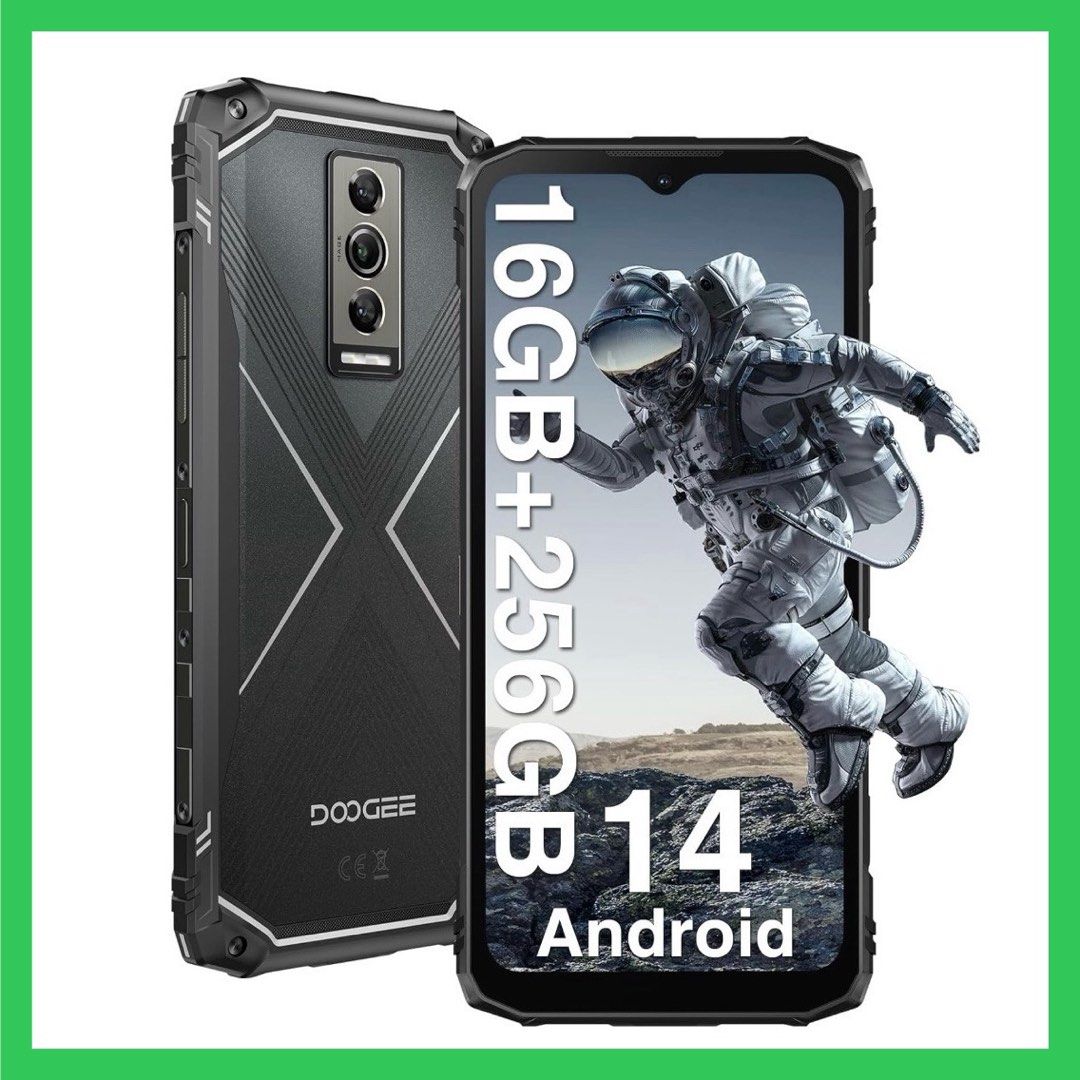 DOOGEE Blade 10 Pro 5150mAh 大電池 6GB+10GB RAM + 256GB ROM Android 14 Dual SIM 雙卡槽 240g 4G 三防手機 ...