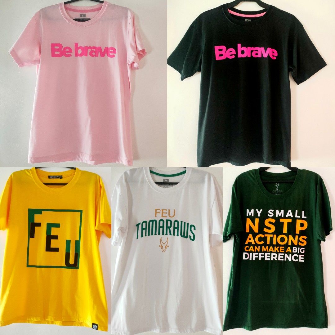Far Eastern University (FEU) Spirit Shirts: Be brave, Tamaraws, NSTP ...