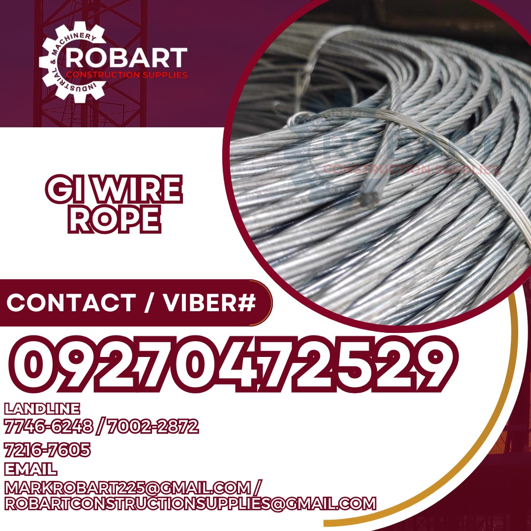 GI Wire Rope, Commercial & Industrial, Industrial Equipment on Carousell