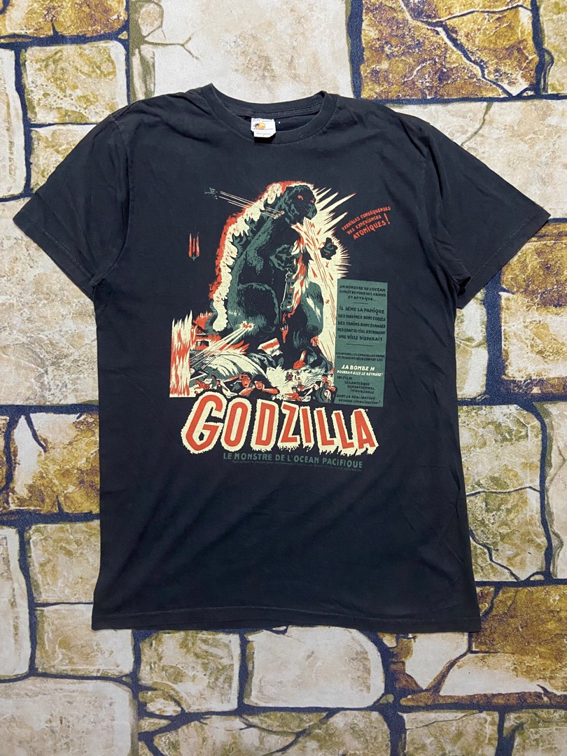 GODZILLA RETRO MOVIE FRENCH LANGUAGE GAMERA MOTHRA GHIDORAH, Men's ...