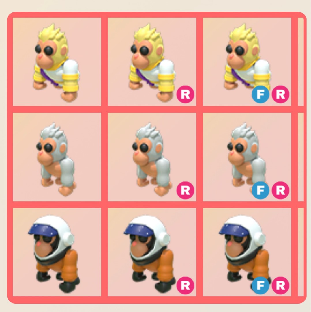 Gorilla Fairground Adopt me pets, Video Gaming, Gaming Accessories, In ...