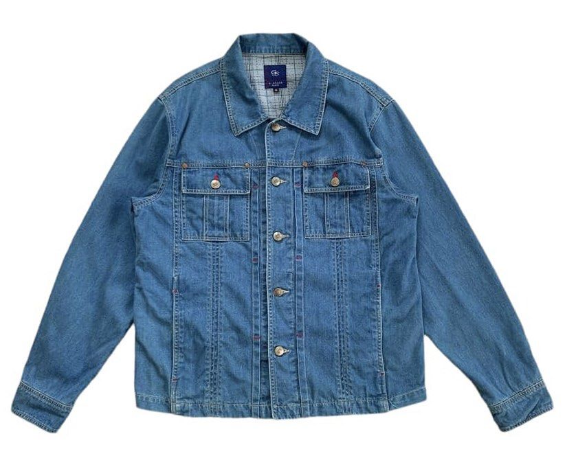 GS G-Stage Jeans Pleated Centre Style Jacket, Men's Fashion, Coats ...