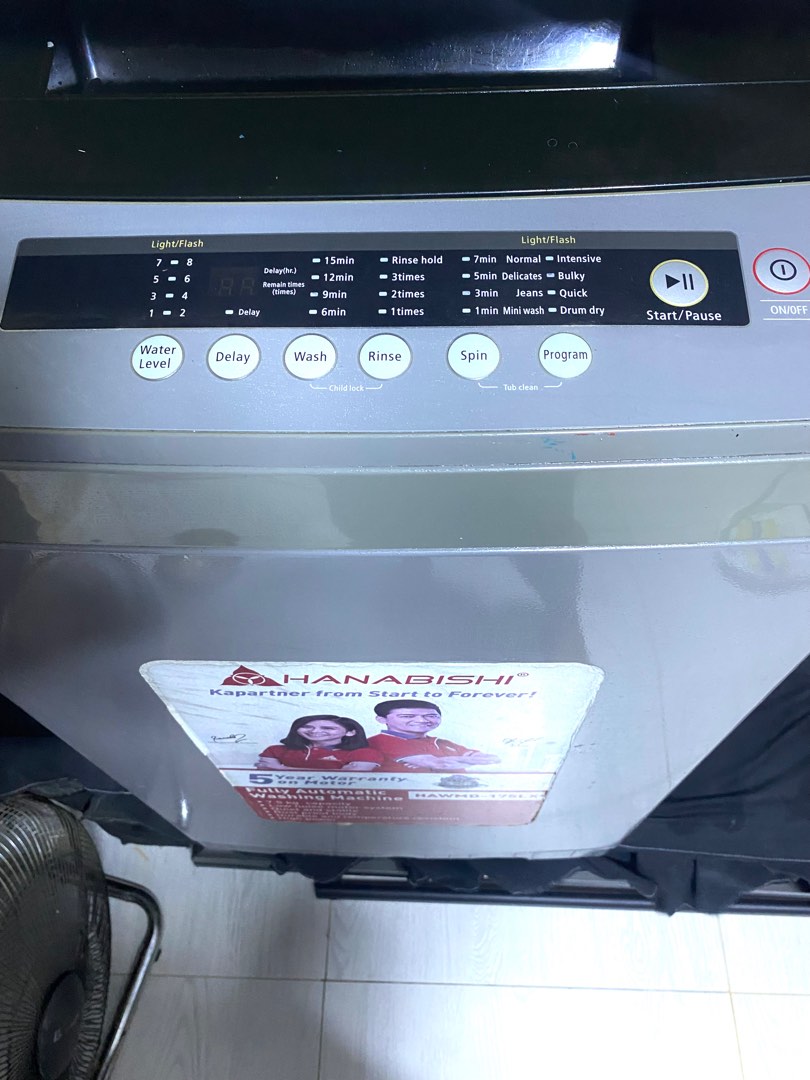 Hanabishi Automatic Washing machine for rush!, TV & Home Appliances ...