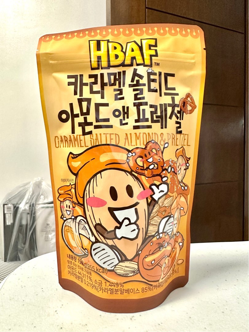 HBAF Caramel Salted Almond & Pretzel Korean Snack 190 g, Food & Drinks, Other Food & Drinks on ...