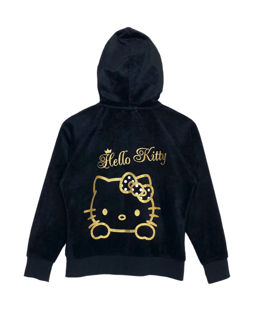 Hello Kitty Fleece Hoodie Big Logo, Women's Fashion, Coats, Jackets and ...