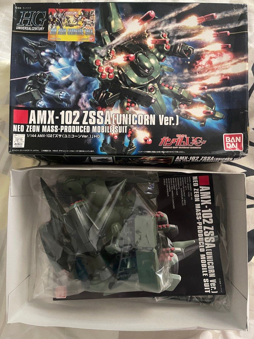 Hg 1/144 Zssa (Unicorn ver), Hobbies & Toys, Toys & Games on Carousell