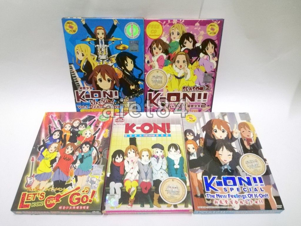 K-On! Anime DVD DVDs, Hobbies & Toys, Music & Media, CDs & DVDs on ...