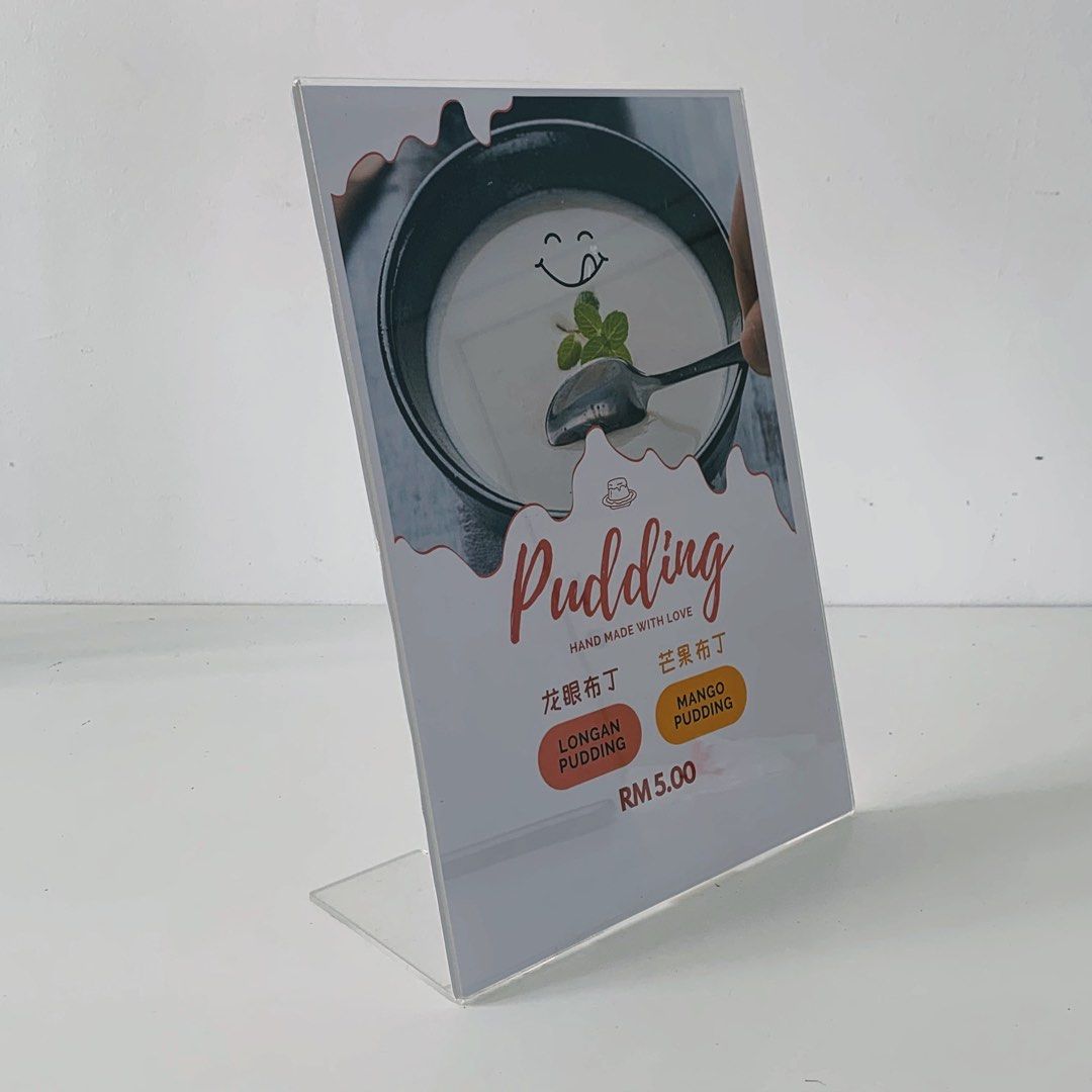 L Stand Display Menu Board, Hobbies & Toys, Stationery & Craft ...