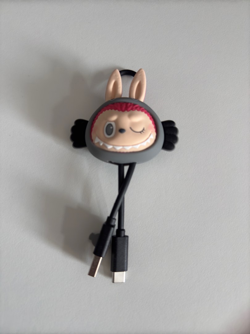 LABUBU POPMART The Monsters Drunk in sea phone cable charger, Hobbies ...