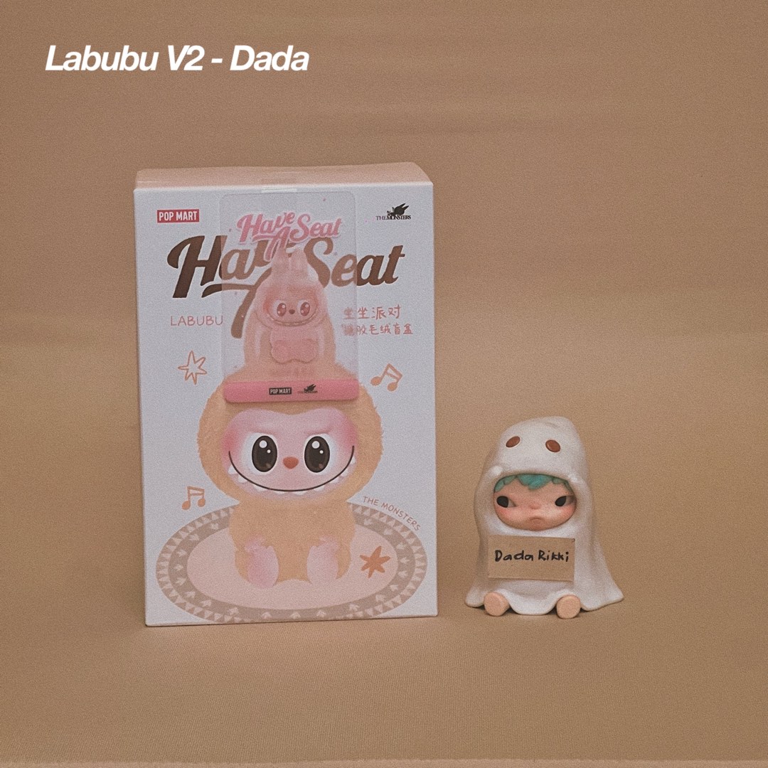 Labubu V2 Have a Seat - Dada, Hobbies & Toys, Toys & Games on Carousell