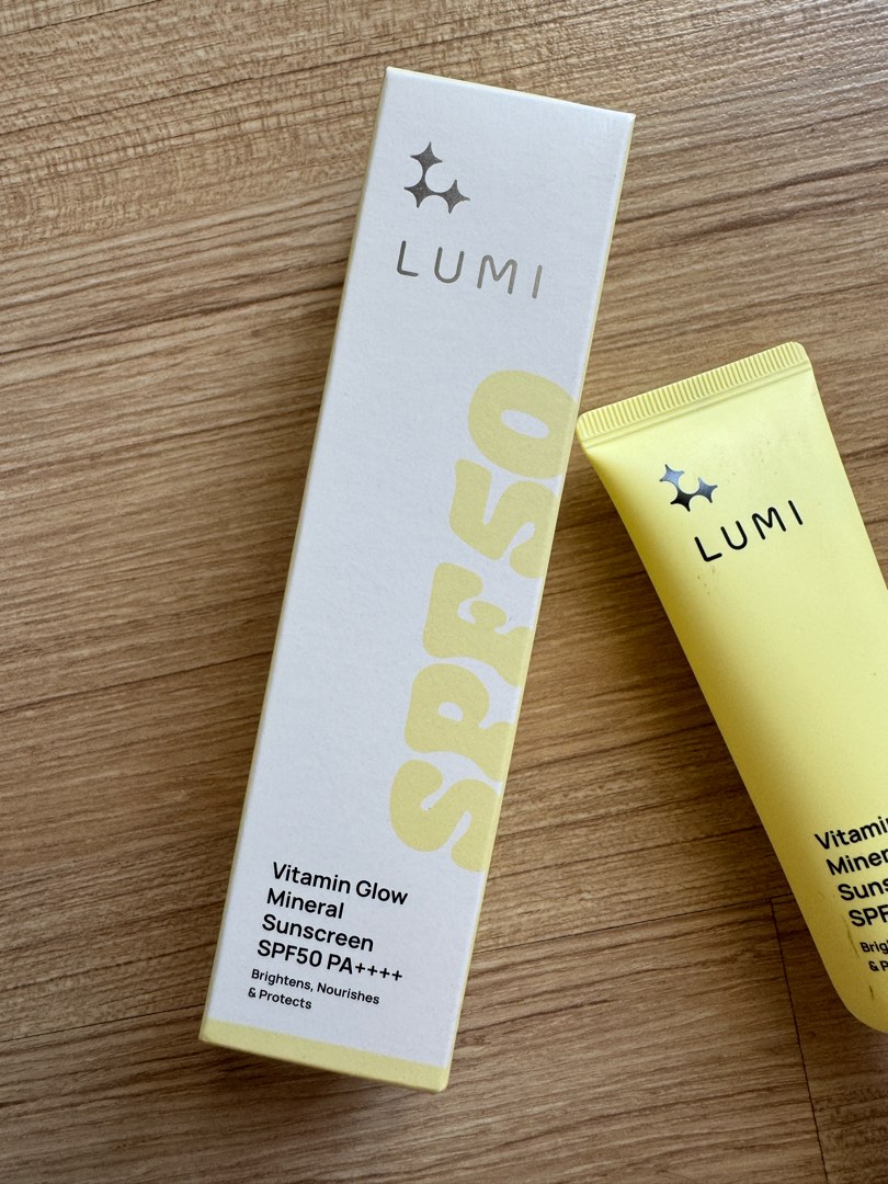 Lumi Vitamin Glow Mineral Sunscreen SPF50 PA++++, Beauty & Personal ...