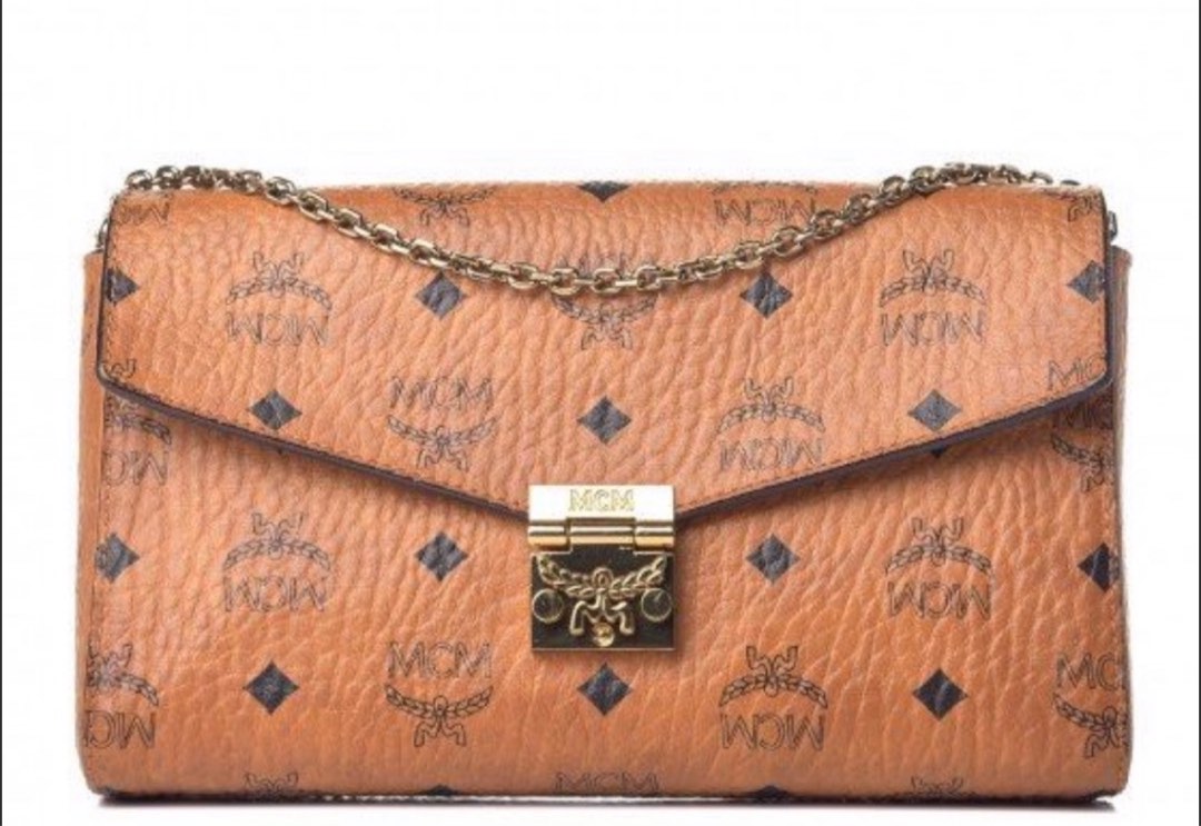 MCM Wallet on Chain, Luxury, Bags & Wallets on Carousell