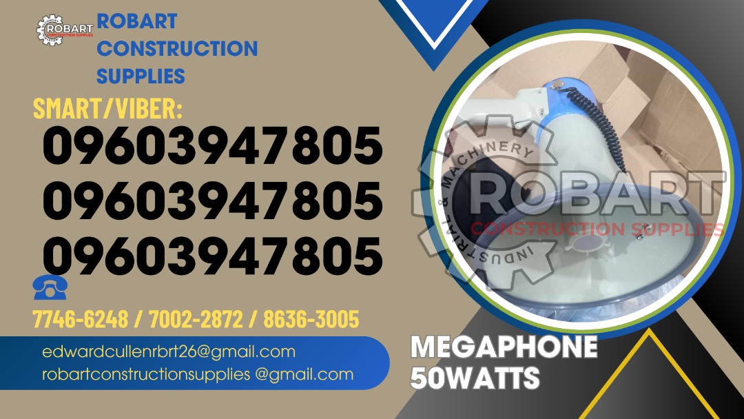 Megaphone 50watts, Commercial & Industrial, Construction & Building ...