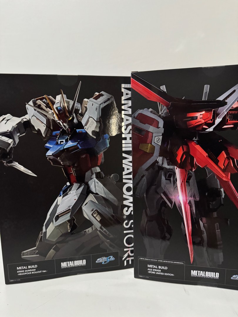 METAL BUILD Strike Gundam Heliopolis Rollout Version with Aile Striker ...