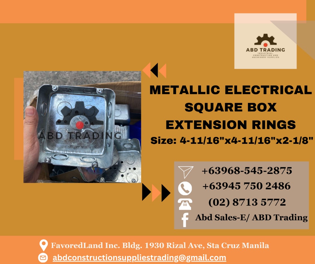 METALLIC ELECTRICAL SQUARE BOX EXTENSION RINGS, Commercial & Industrial ...