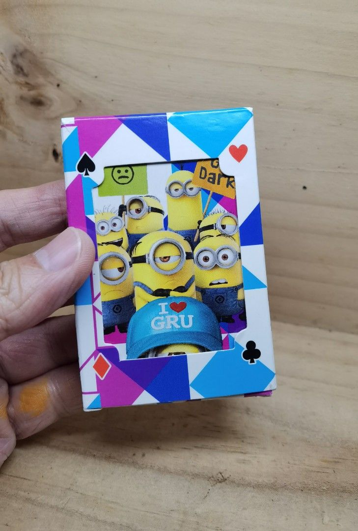 Minions I Love Gru Playing Cards collection, Hobbies & Toys, Toys ...