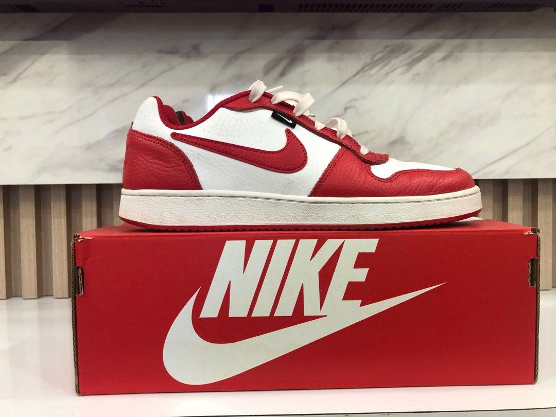 nike ebernon low prem red preloved come w box, Men's Fashion, Footwear ...