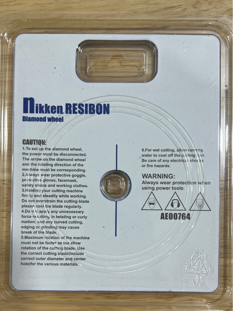 Nikken Resibon Diamond Wheel Cutting Disc AE00764, Everything Else on ...