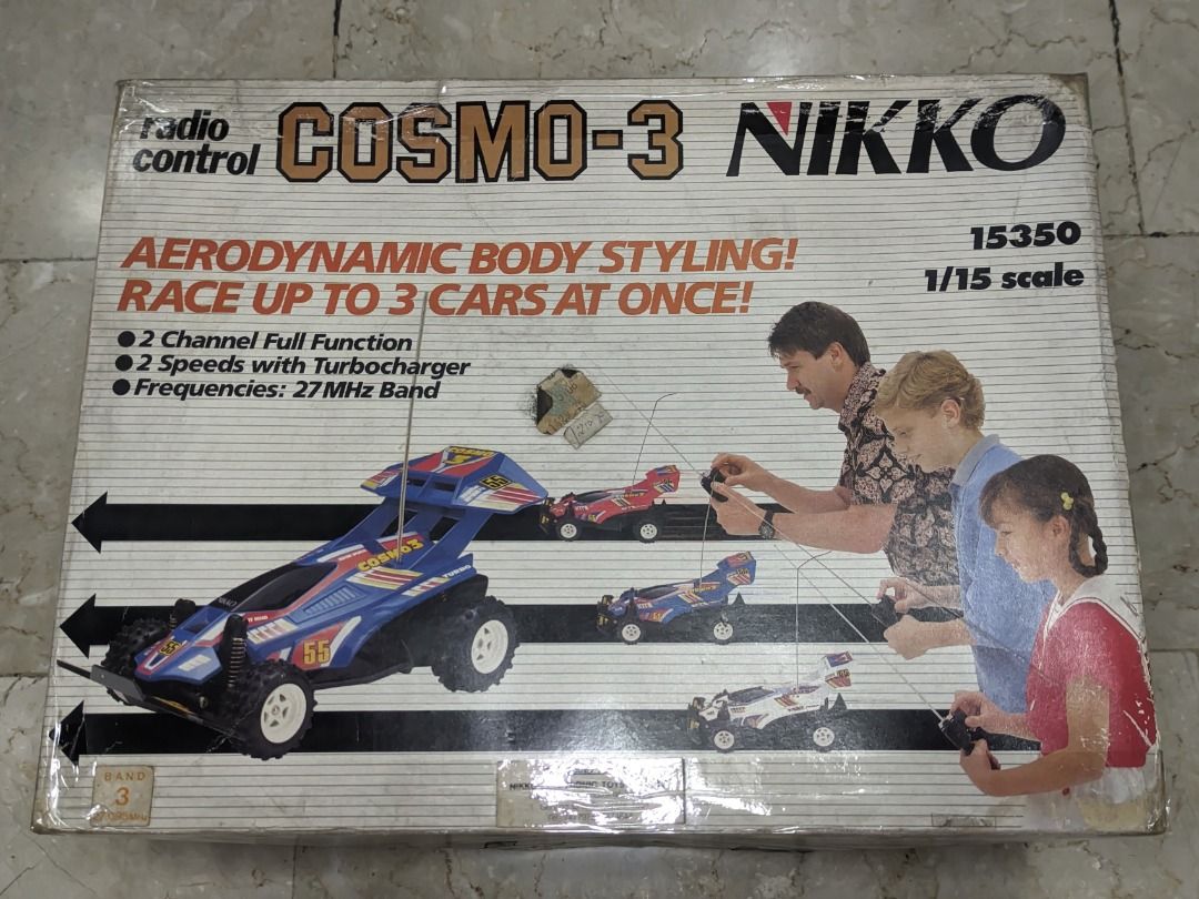 Nikko Cosmo-3 radio controlled 1/15 scale model car red vintage ...