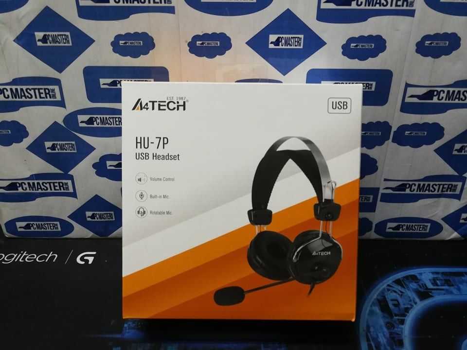 Original A4tech ComfortFit USB Wired Stereo with Mic HeadSet HU-7P ...