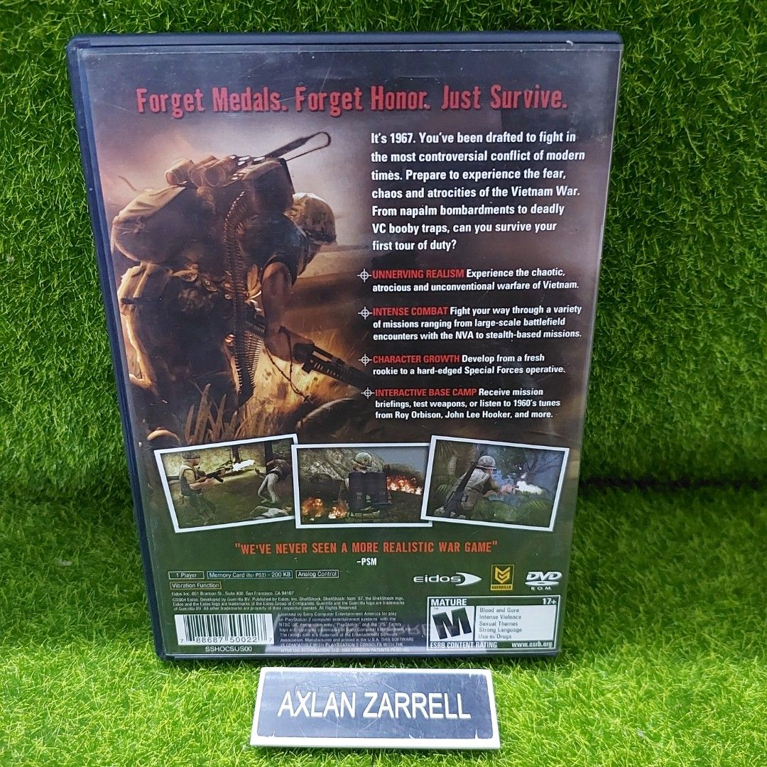 Original PS2 Shellshock Nam '67 (Vietnam War Game), Video Gaming, Video ...