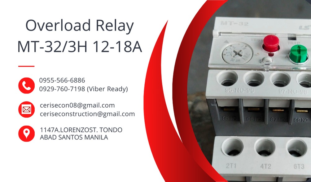 Overload Relay MT-32/3H 12-18A, Commercial & Industrial, Construction ...