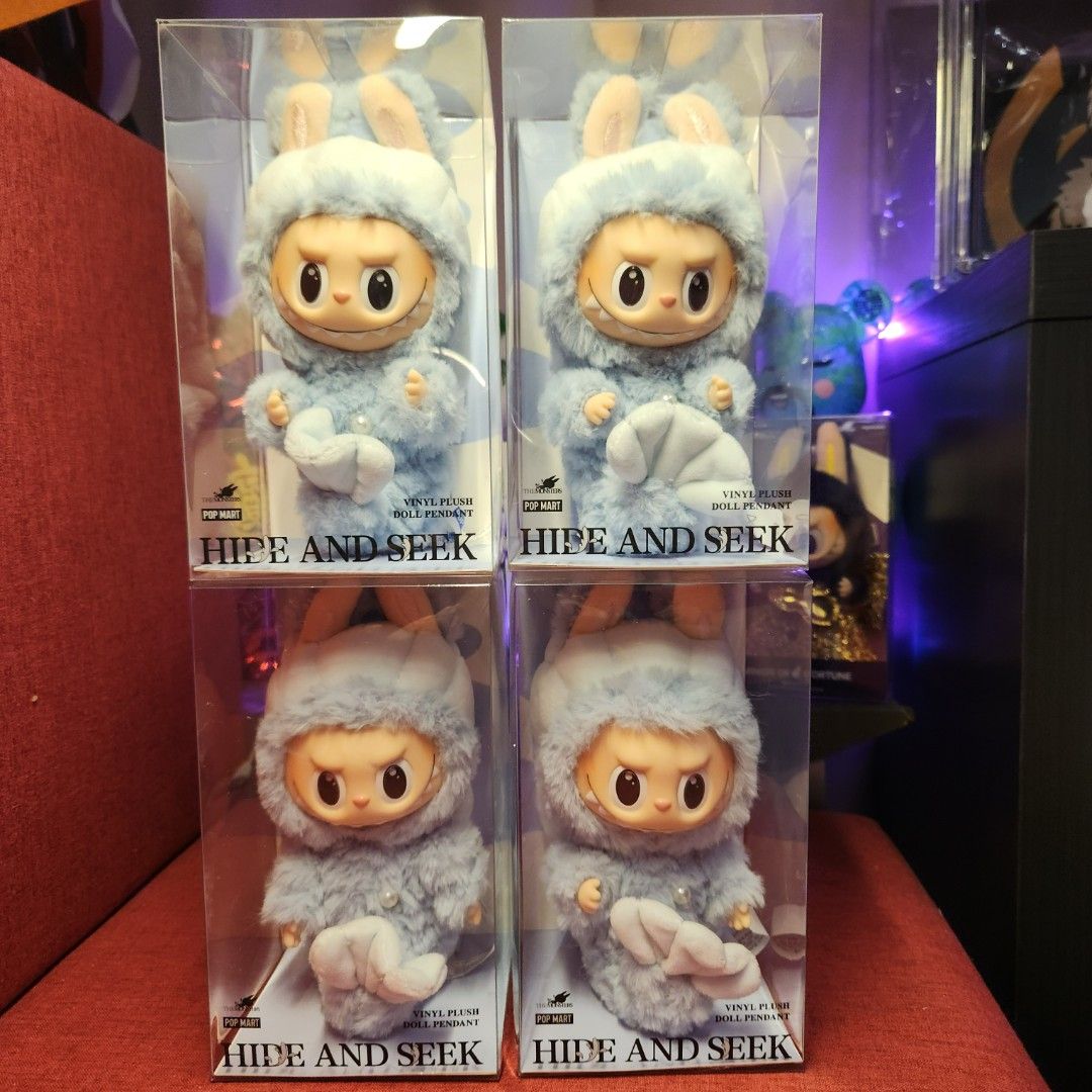 Pop mart Merbubu (White Label) Singapore Exclusive Labubu Hide And Seek ...