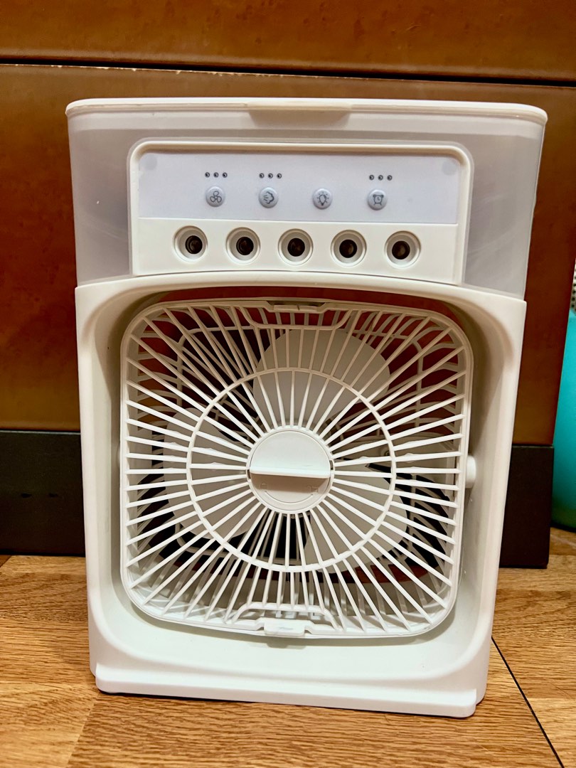 Portable fan with humidifier, Furniture & Home Living, Lighting & Fans ...