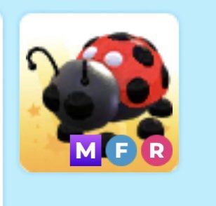 Roblox Adopt Me Mega Fly Ride Ladybug MFR Ladybug, Video Gaming, Video ...