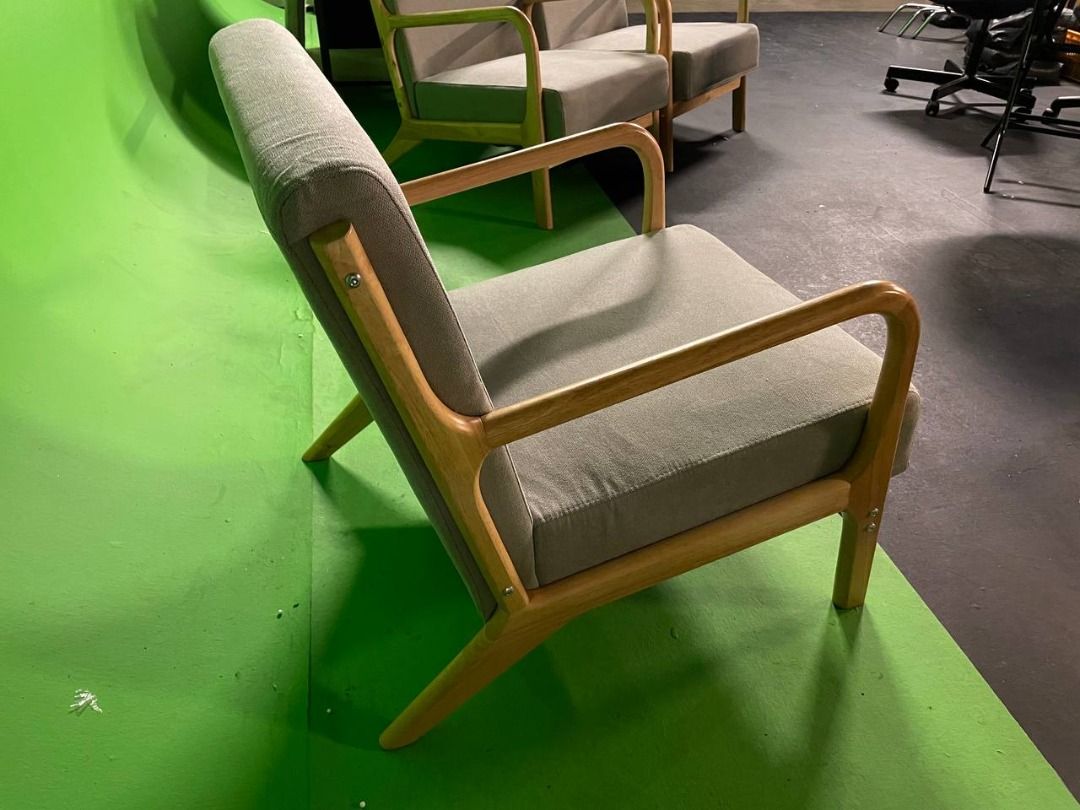 Scandinavian Solid Wood Arm Chair | Self Collect Available, Furniture ...