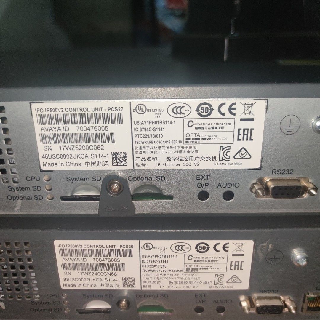 AVAYA IP OFFICE 500 V5 and Cisco 2801 CISCO2801-V/K9 Fast Ethernet ...