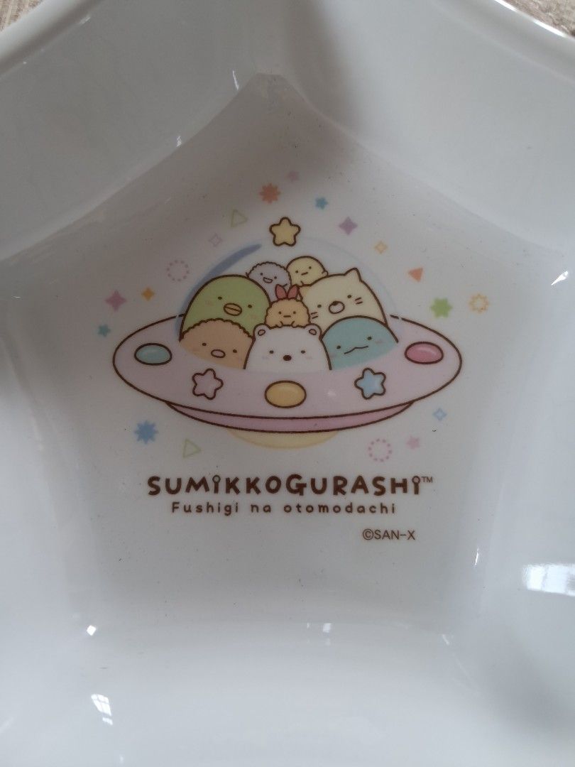 Set New Sumikko Gurashi PVC Star Plate & Glass, Furniture & Home Living ...