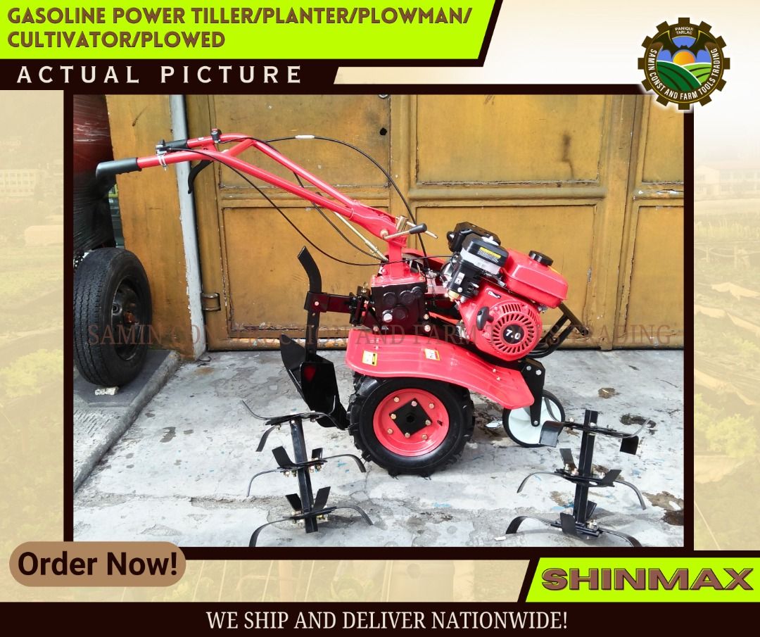 Shinmax Japan Gasoline Power Tiller / Plowman / Cultivator with 7HP ...