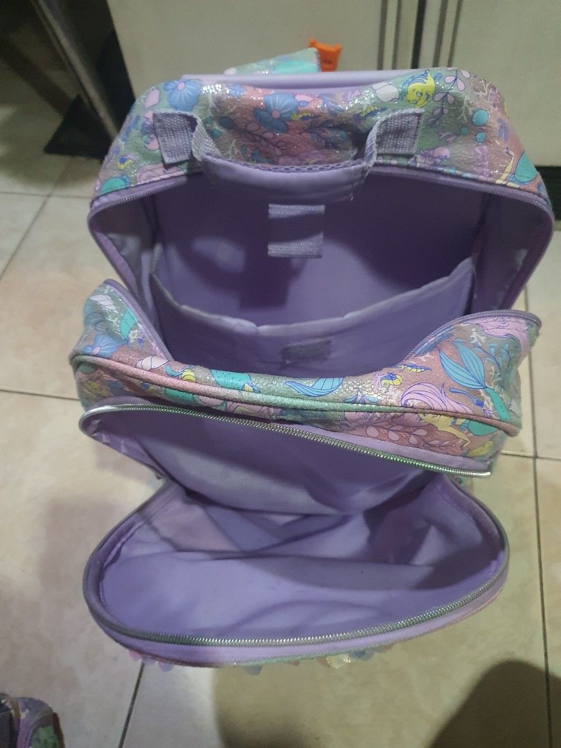 Smiggle Little Mermaid Trolley Backpack School Bag and Lunchbag Set ...