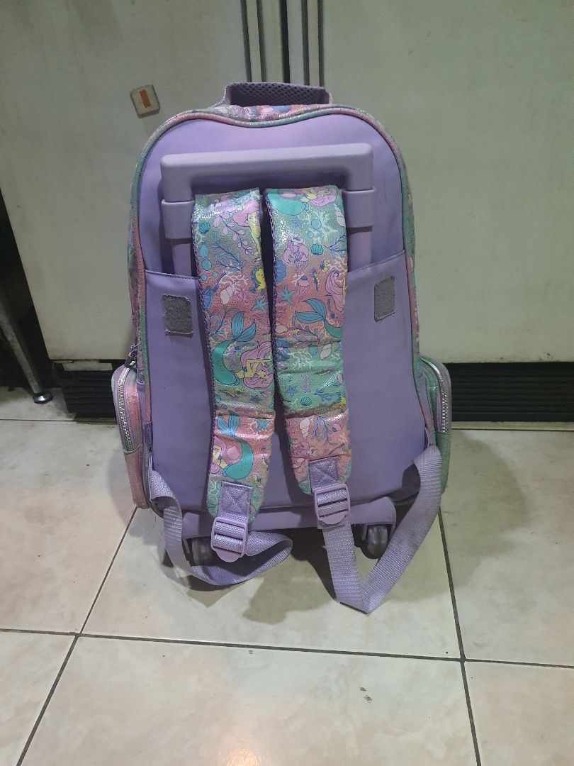 Smiggle Little Mermaid Trolley Backpack School Bag and Lunchbag Set ...
