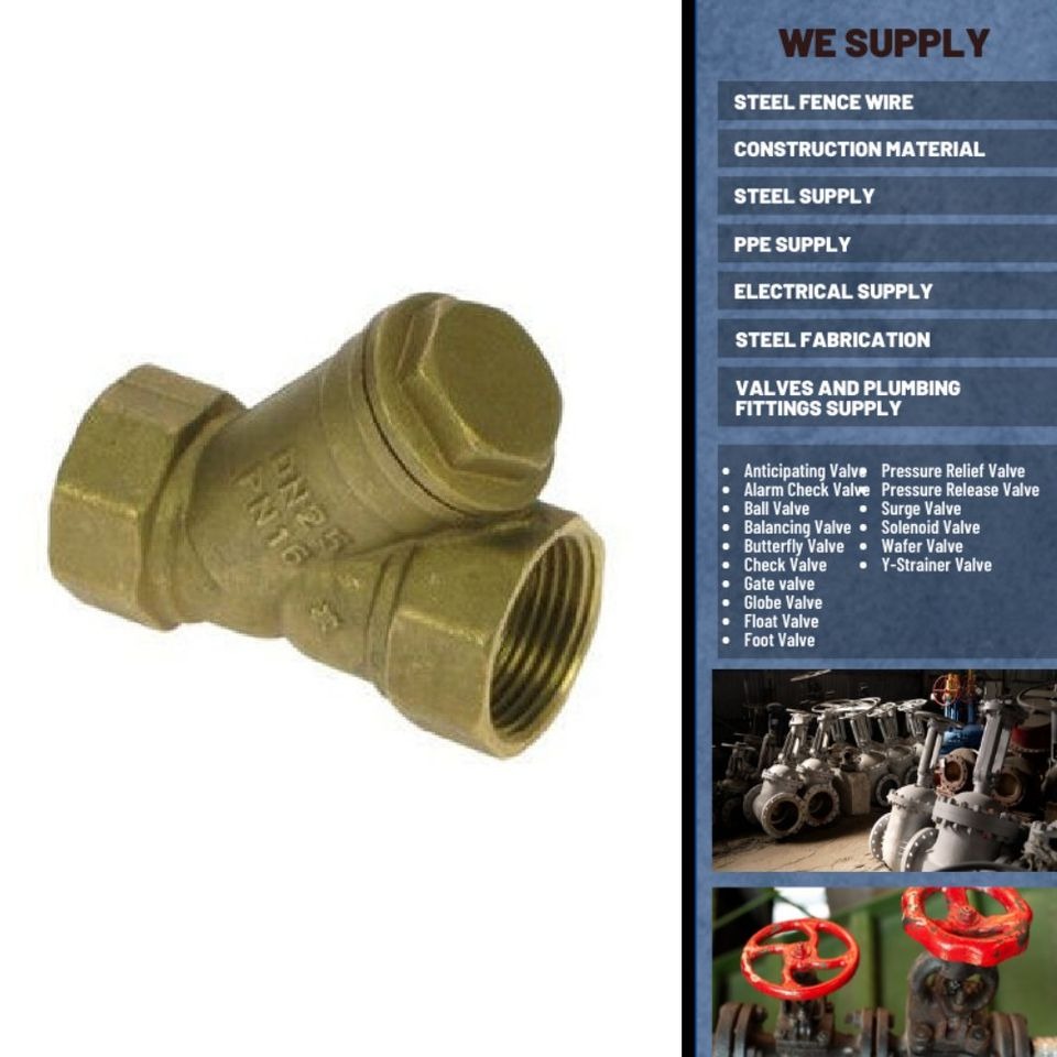 Smith Y Pattern Strainer / 1 1/4 Y-Strainer / CI Strainer / Gate Valve / Ball Valve, Commercial ...