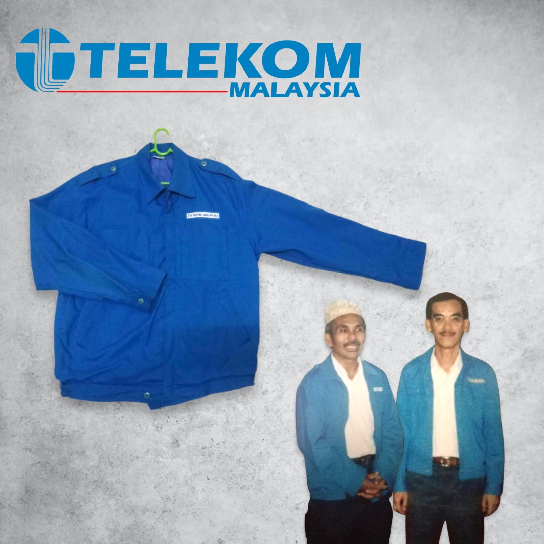 [TM 90s] TELEKOM MALAYSIA 1996 BLUE STAFF JACKET(XL) #uniform, Men's ...