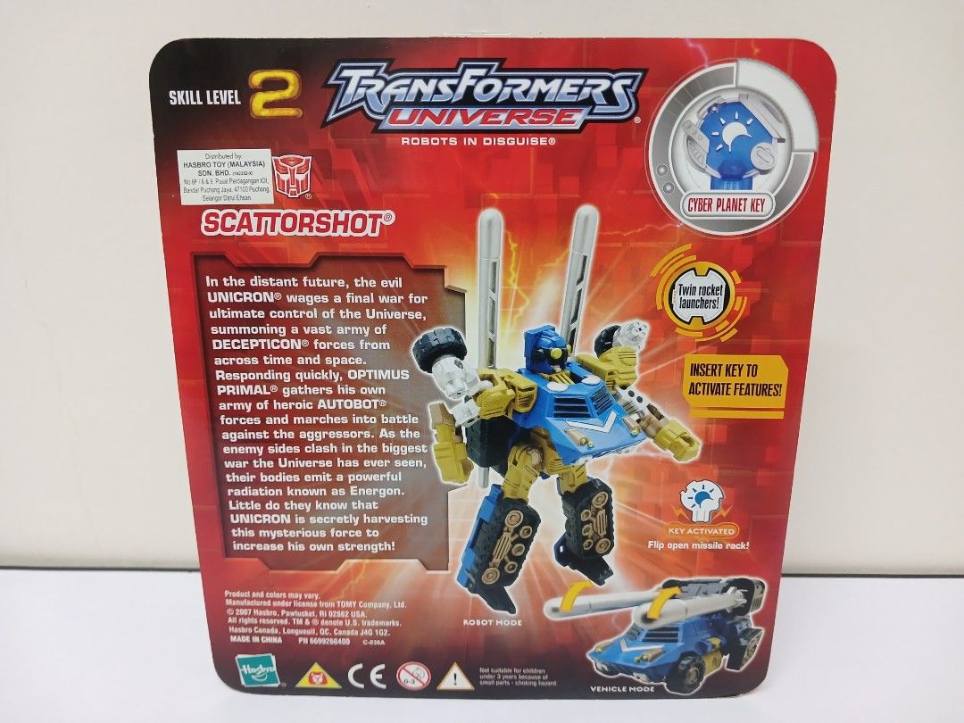 TRANSFORMERS UNIVERSE RID SCATTORSHOT CYBERTRON MISB, Hobbies & Toys ...