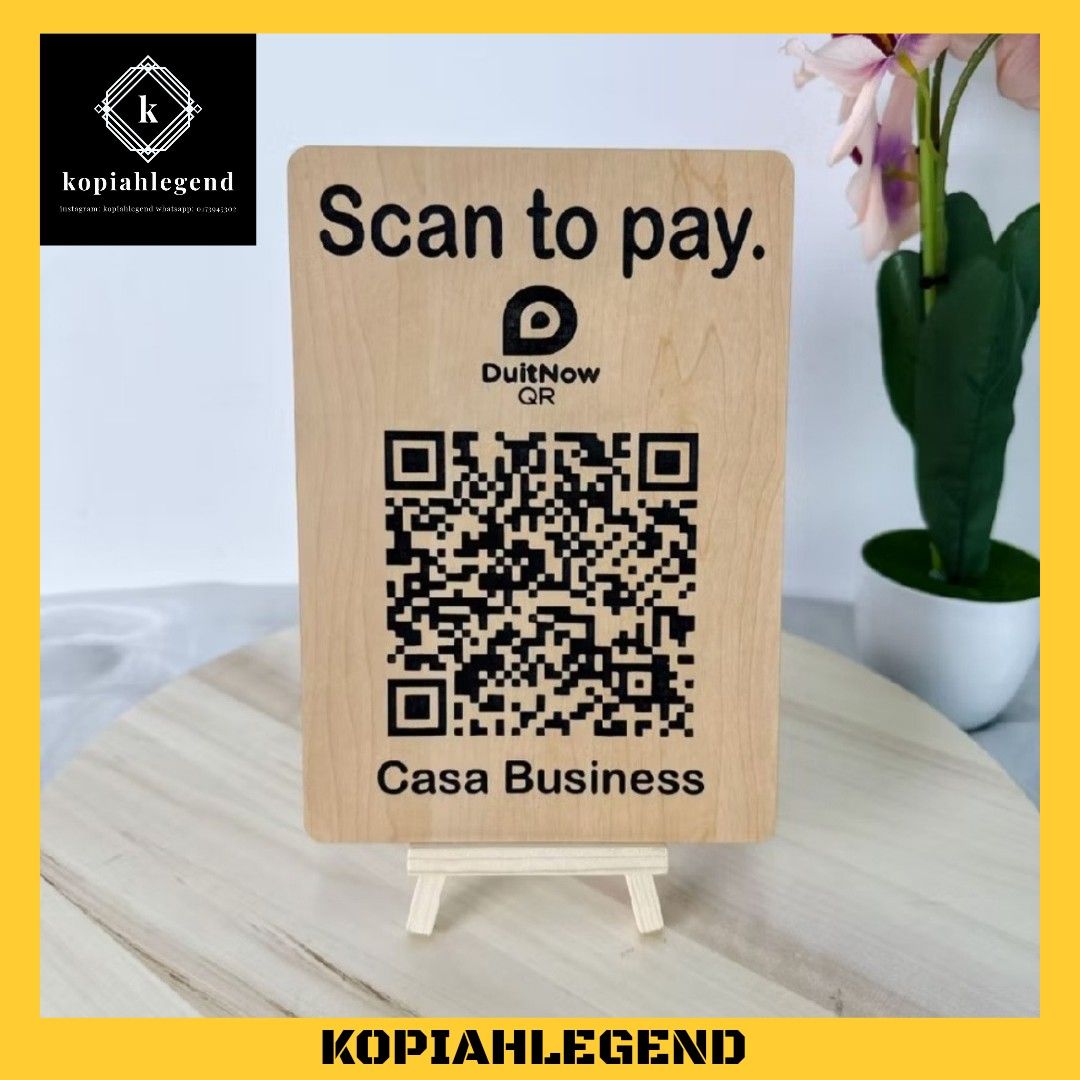 UKIRAN WOOD QR CODE FREE WOOD Stand, Furniture & Home Living, Furniture ...