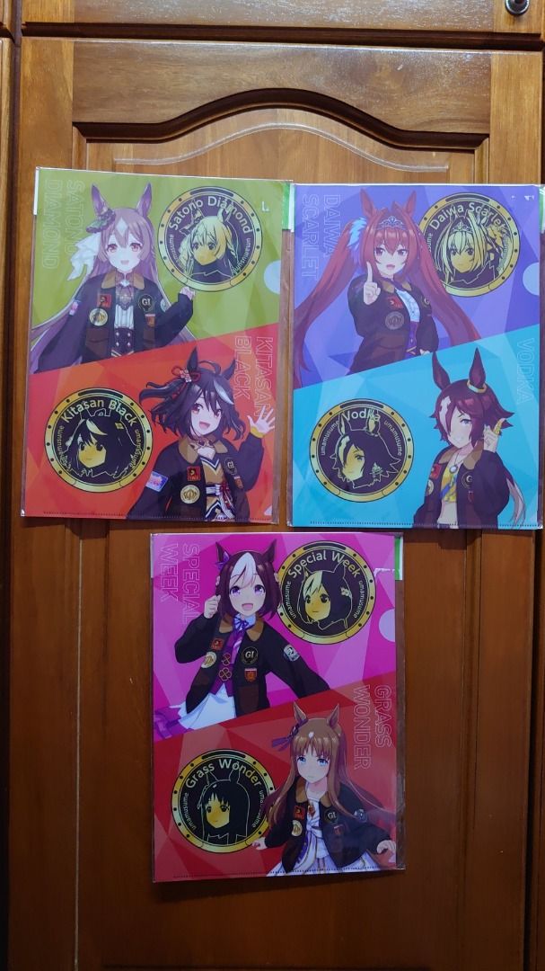 Uma Musume Pretty Derby x Suntory Boss A4 Clear File Set, Hobbies & Toys, Collectibles ...