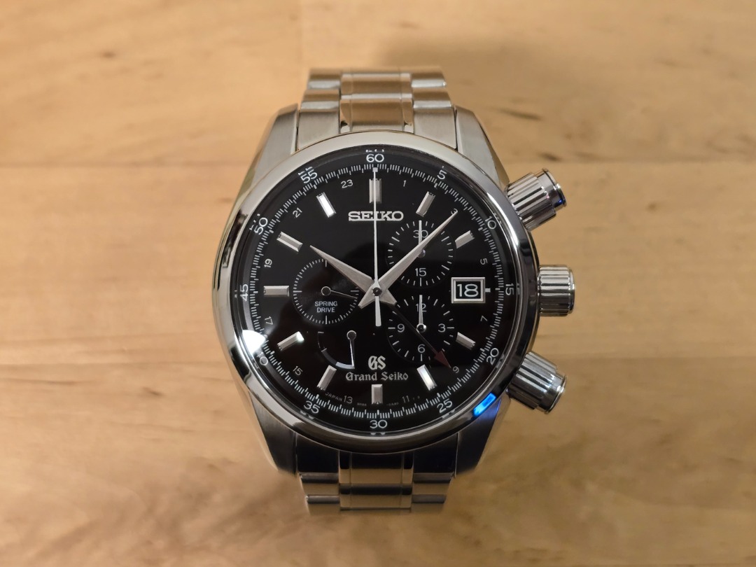 Used Grand Seiko GS Spring Drive GMT Chronograph 9R86-0AA0 二手 精工 三支香 ...
