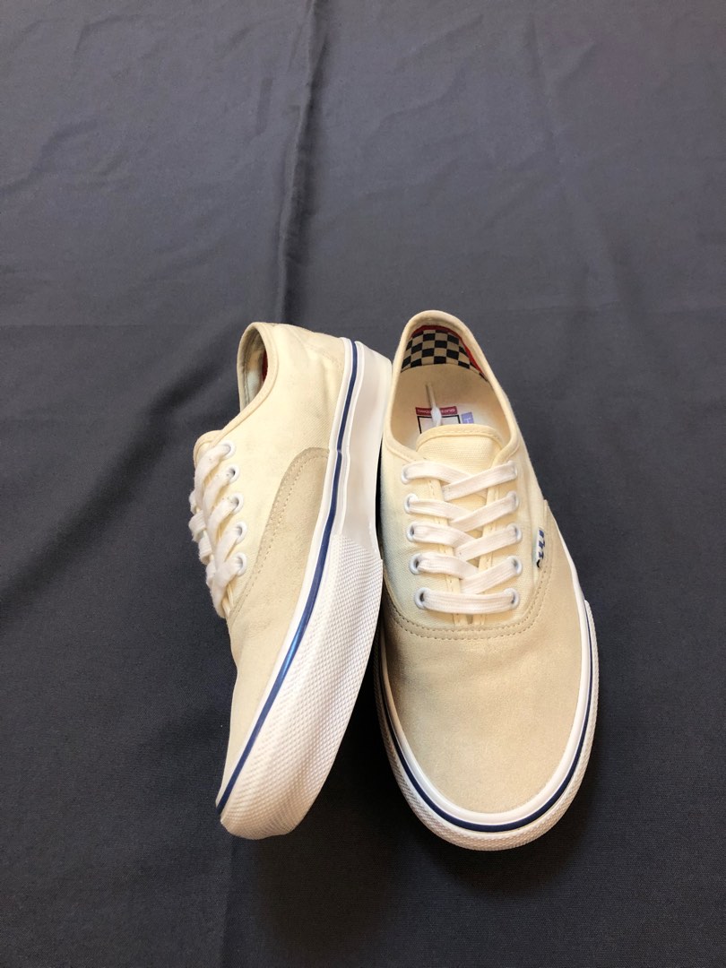 Vans Popcush Cream Color, Men's Fashion, Footwear, Sneakers on Carousell